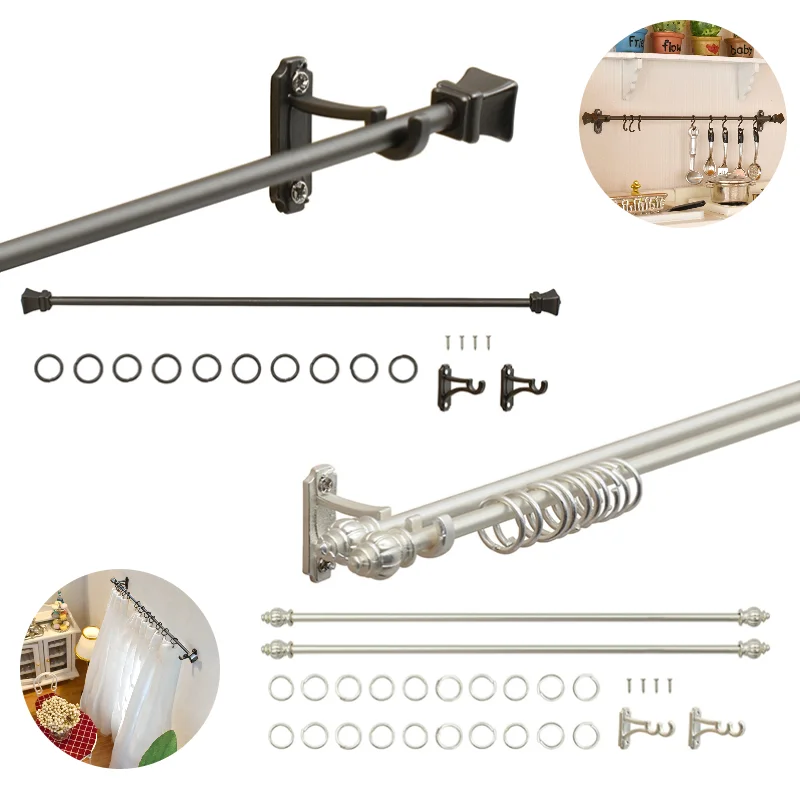 1-12-Dollhouse-Door-Handle-Curtain-Rod-kitchen-Hanging-Rod-Coat-Rack ...