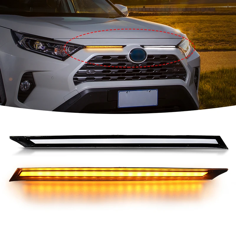 Led-Car-Hood-Daytime-Running-Light-For-Toyota-RAV4-2019-2020-2021-Dual ...