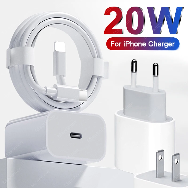 PD-20W-For-Apple-Fast-Charger-Adapter-USB-Type-C-Charger-Quick-Charge-3 ...