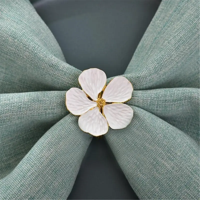 Pack of 6 Unique Tissue Rings Tissue Holders Flower Serviettes Rings ...