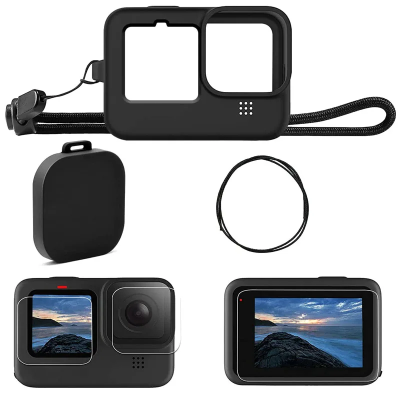 Silicone-Sleeve-Protective-Case-for-Gopro-Hero-11-10-9-Black-Screen ...
