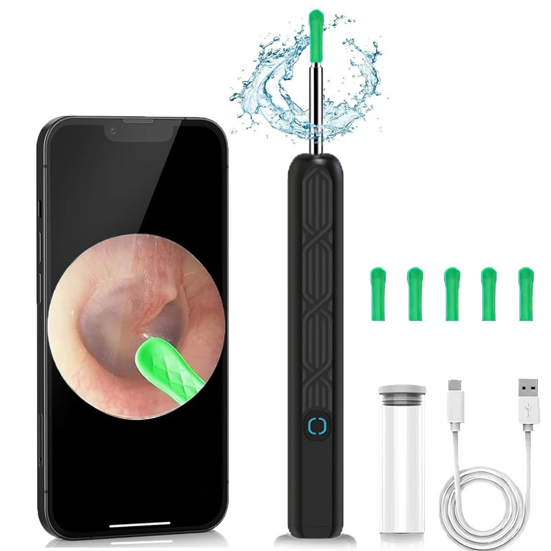 Smart Visual Ear Cleaner with Camera Ear Sticks Waterproof Wireless ...