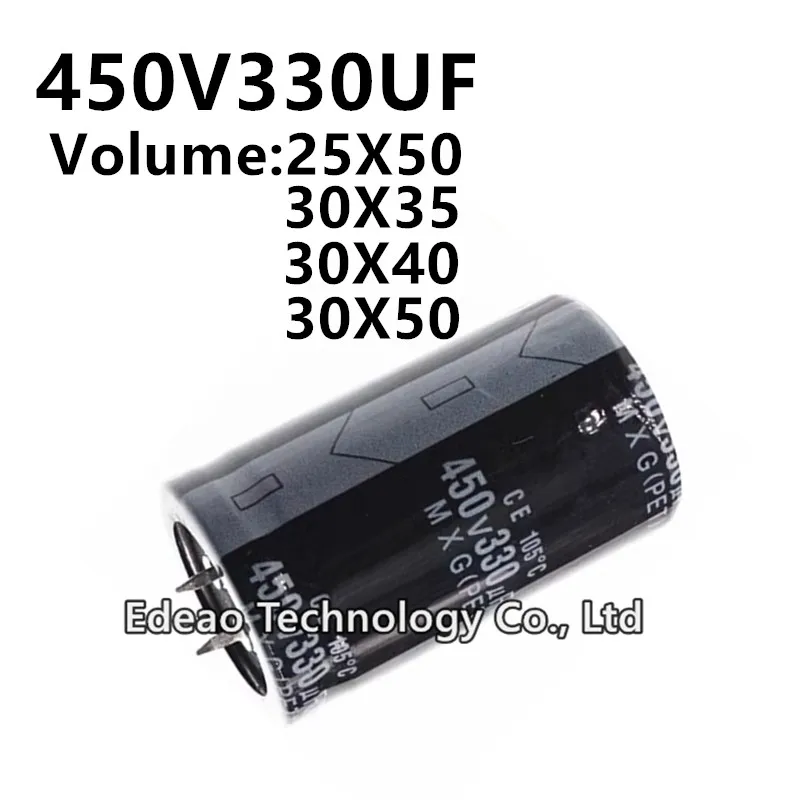 2-5Pcs-lot-450V-330UF-450V330UF-330UF450V-volume-25x50-30X35-30X40 ...