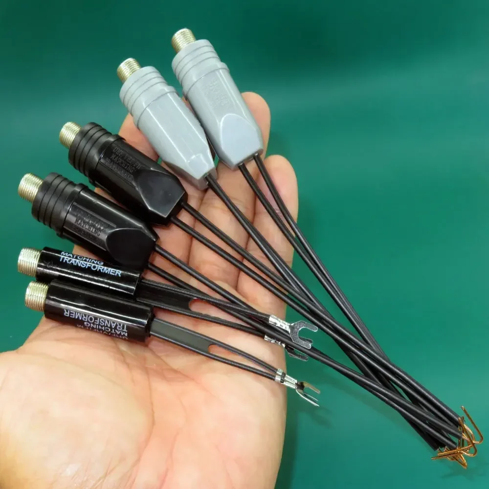 2Pcs-UHF-VHF-FM-Matching-Transformer-Converter-Adapter-for-Cable-Wire ...