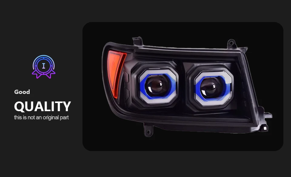 Car Styling Head Lamp For Toyota Land Cruiser Headlights 1998-2007 ...