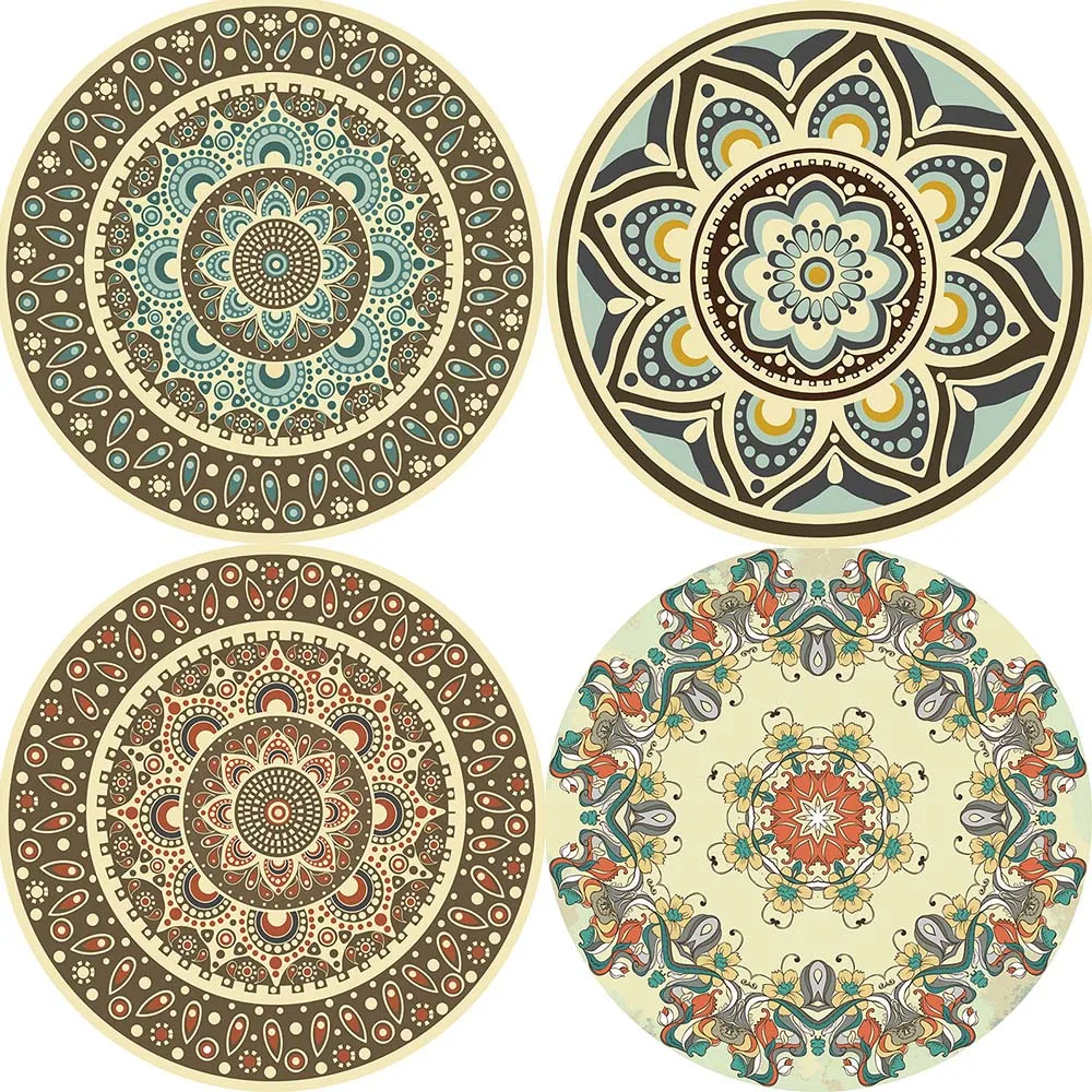 Customizable-New-Ethnic-Persian-Mandala-Round-Rug-Floor-Mat-Cloakroom ...