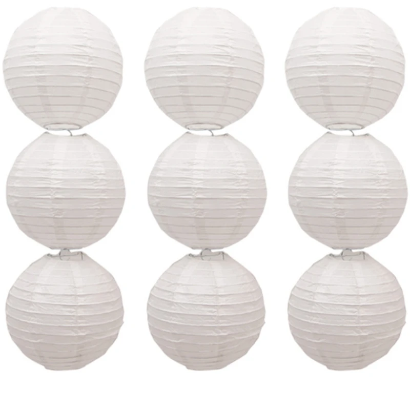 1pc-10-15-20-25-30-35-40cm-DIY-White-Round-Paper-Lantern-Chinese-Paper ...