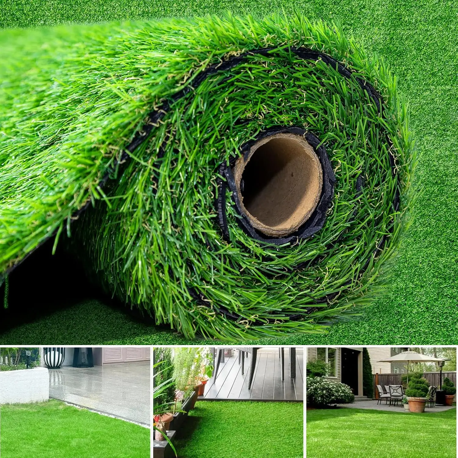 2 Rolls 3.3Ftx10Ft Artificial Turf Grass Realistic Synthetic Thick Fake ...