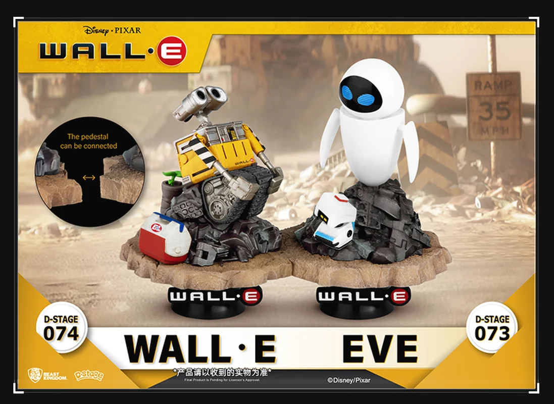Reino-Besta-Pixar-Rob-Genu-no-Walle-Eve-Cole-o-Modelo-Cena-Decora-o ...