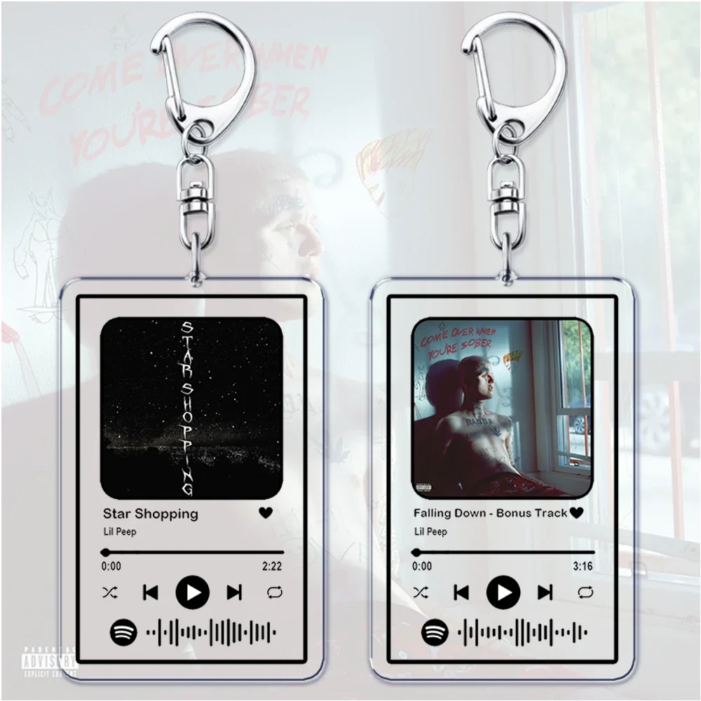 LLavero-de-cantante-Lil-Peep-para-mujer-accesorios-de-estrella-Beamer ...