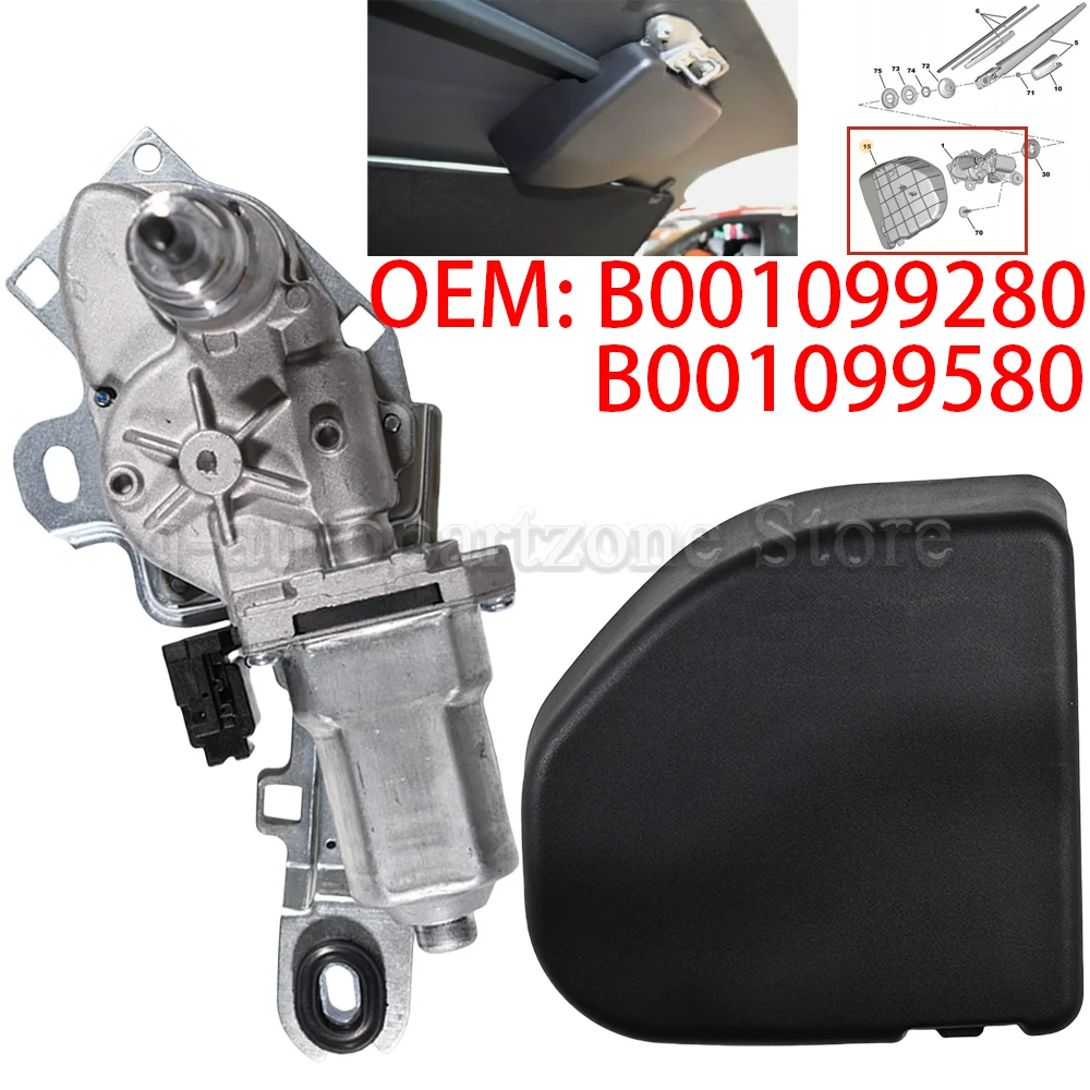 Car Rear Wiper Motor B001099280 And Cover Cap Lid For Citroen C1 ...