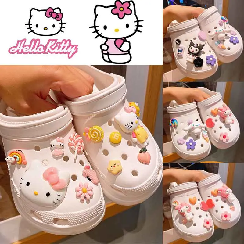 Sanrio-Hello-Kitty-Crocs-Charms-hebilla-accesorios-Anime-Cinnamoroll ...