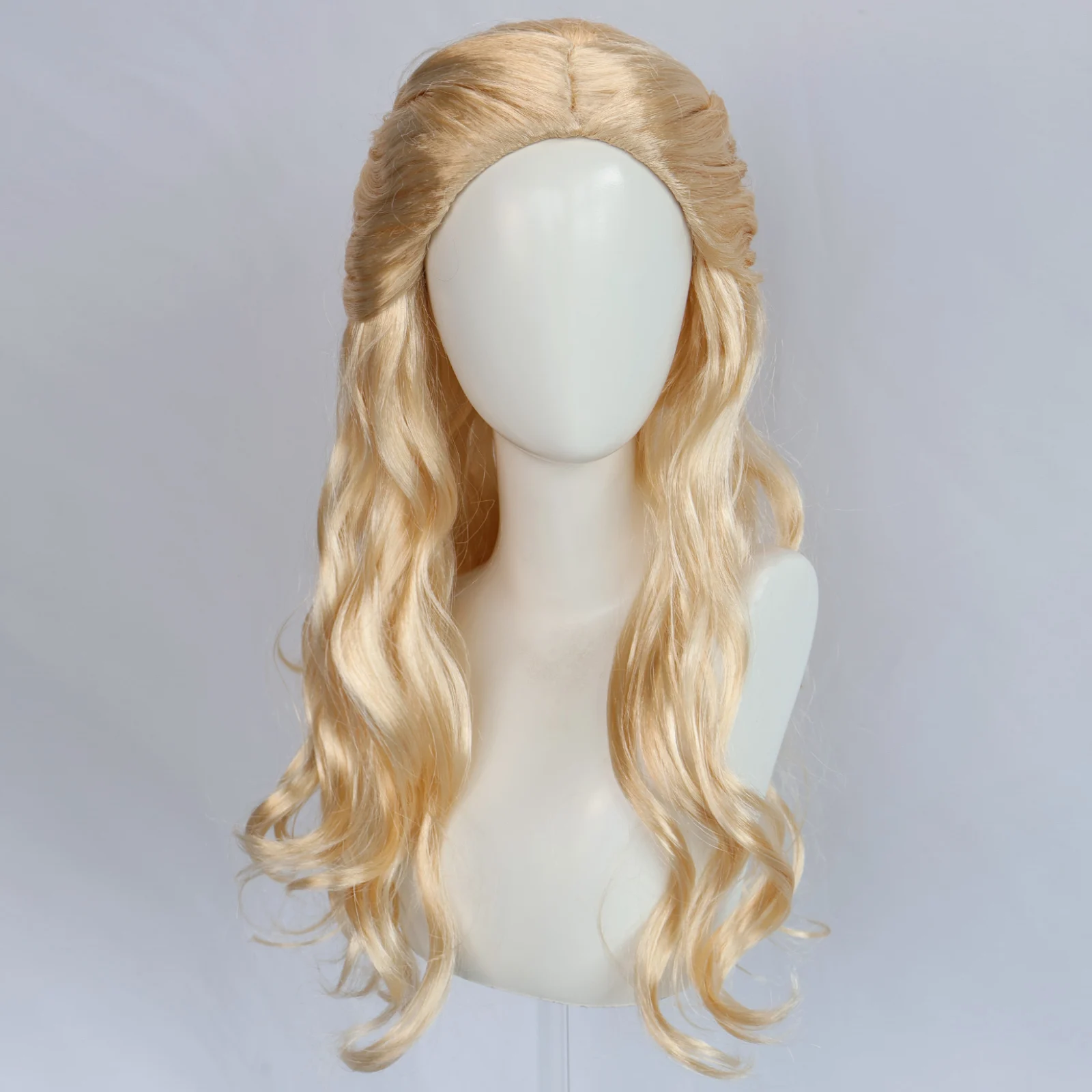 Synthetic Golden Wave Princess Cosplay Wig Suitable For Women'S Girl ...