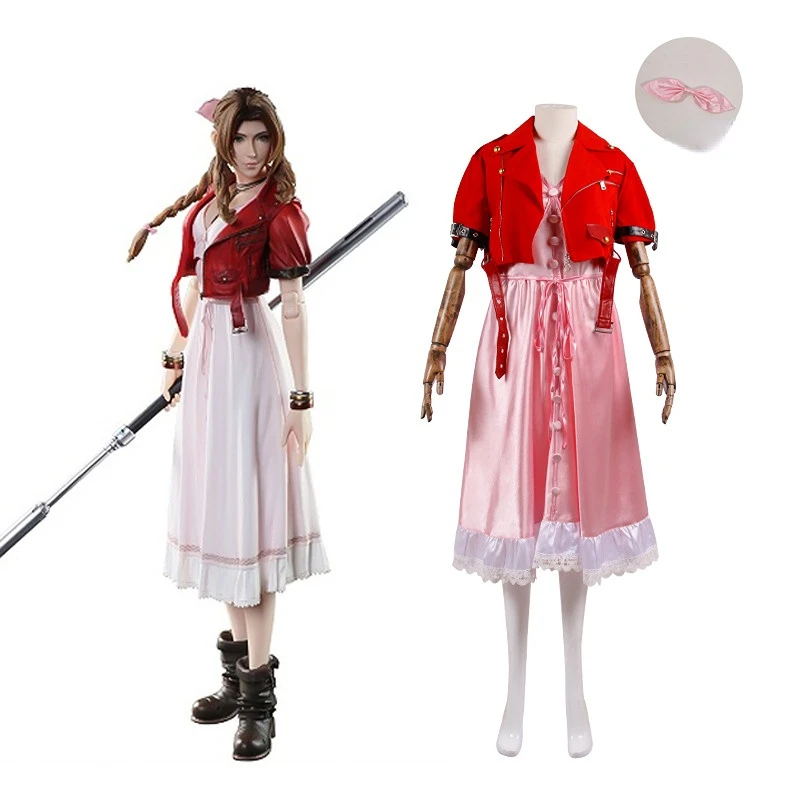 Disfraz de Remake del juego Final Fantasy VII para mujer, vestido de ...