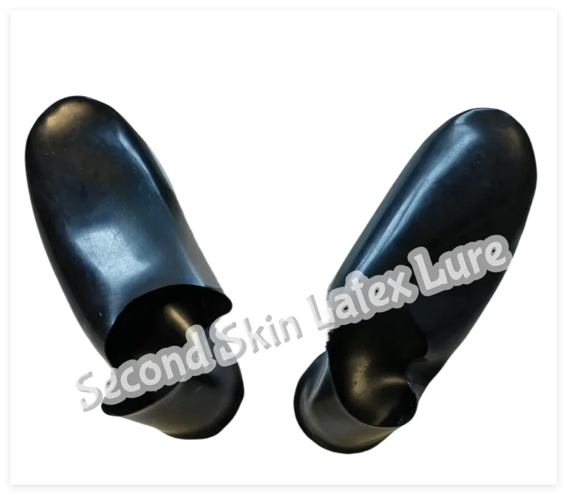 1.0mm Black / Natural Transparent Latex shoes Waterproof Latex Socks ...