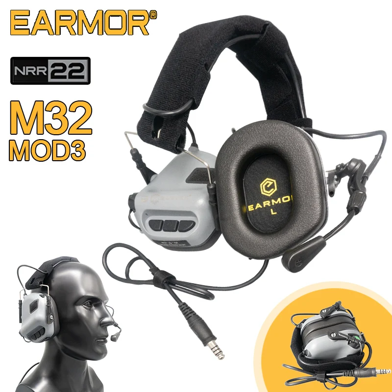 OPSMEN EARMOR Tactical Headset M32 MOD3 Hunting & Shooting Earmuffs ...
