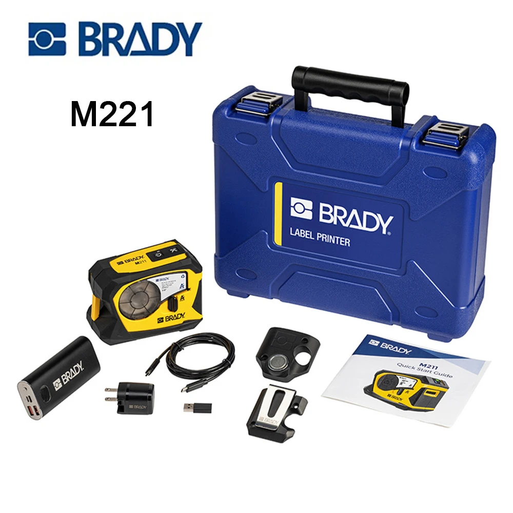 Brady-M211-Portable-Bluetooth-Wireless-Industrial-Label-Printer-Kit ...