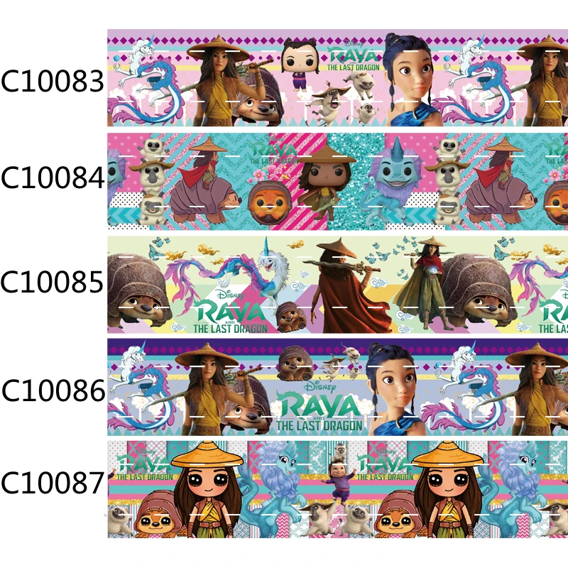 25MM 38MM Disney Princess Raya Printed Grosgrain Ribbon| | - AliExpress