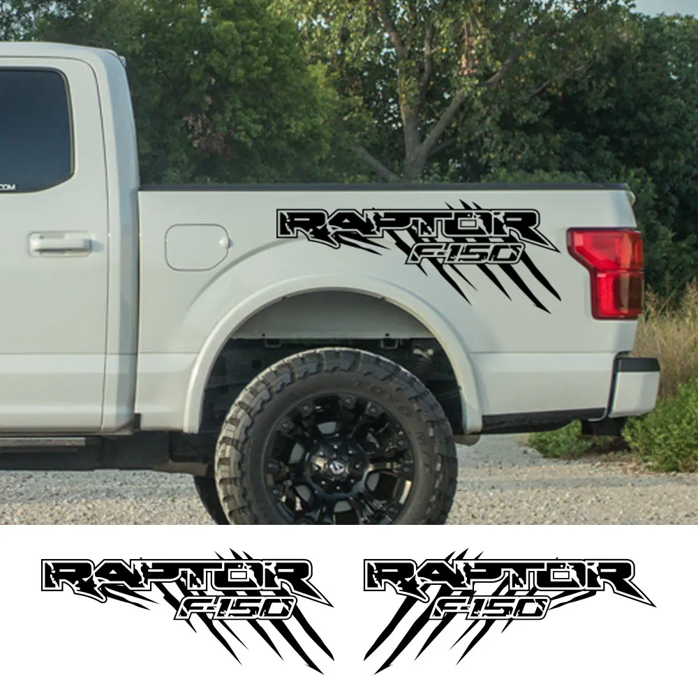 Pickup-Trunk-Bed-Side-Stickers-For-Ford-F150-Raptor-SVT-Truck-Graphics ...