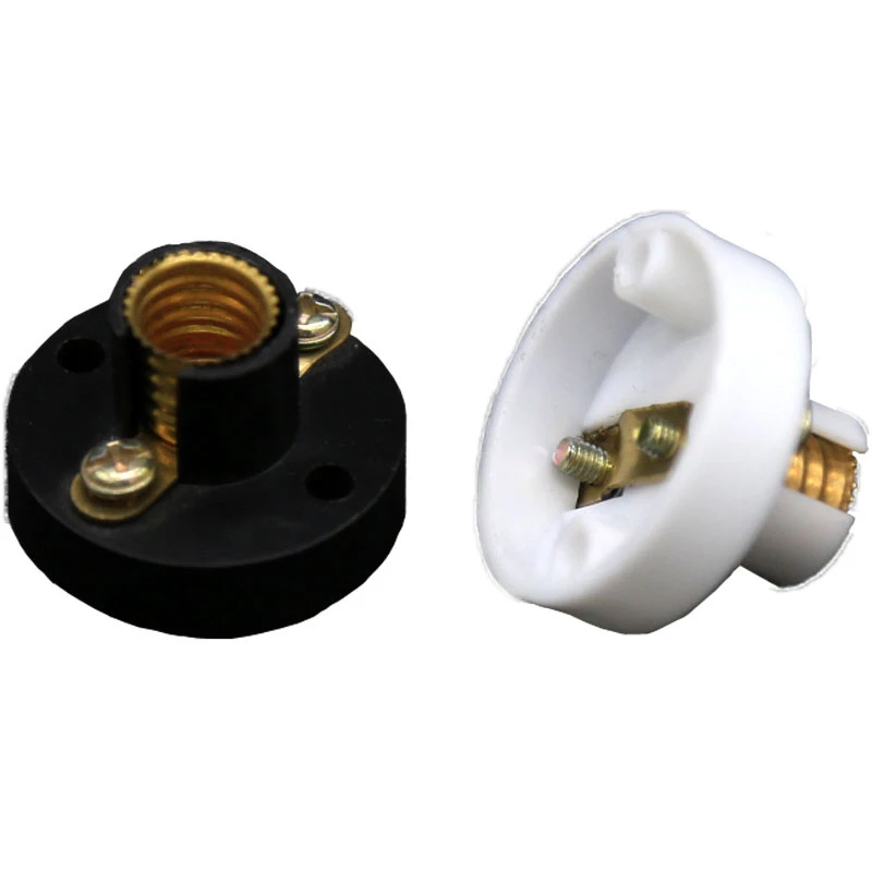 5pcs E10 E12 E14 Screw Round Conversion Flat LED Lamp Holder 5A Bedroom ...