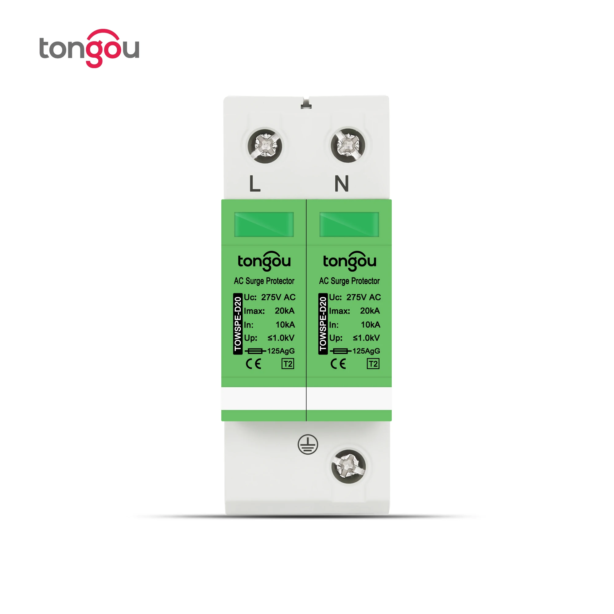 SPD-2P-10KA-20KA-275VAC-House-Surge-Protector-Protection-Protective-Low ...