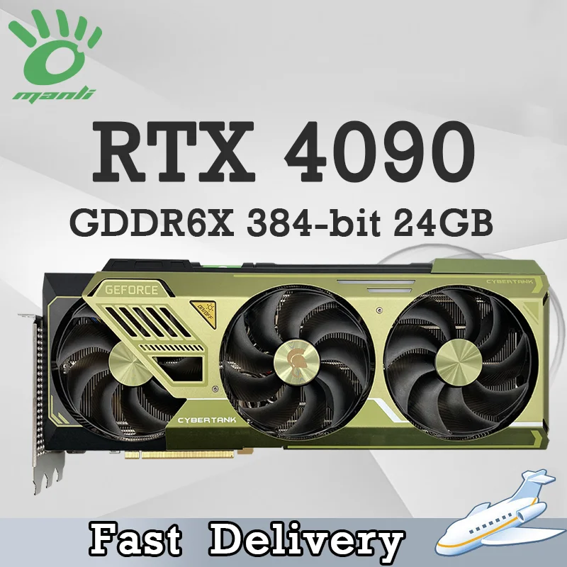 Manli GeForce RTX 4090 데스크탑 컴퓨터 게임 디자인 컴퓨터 그래픽 카드, 데스크탑 PC 비디오 카드, RTX ...