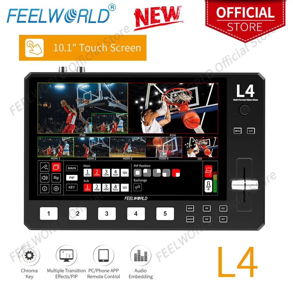 FEELWORLD-L4-Multi-Camera-Video-Mixer-Switcher-10-1-Touch-Screen-USB-3 ...