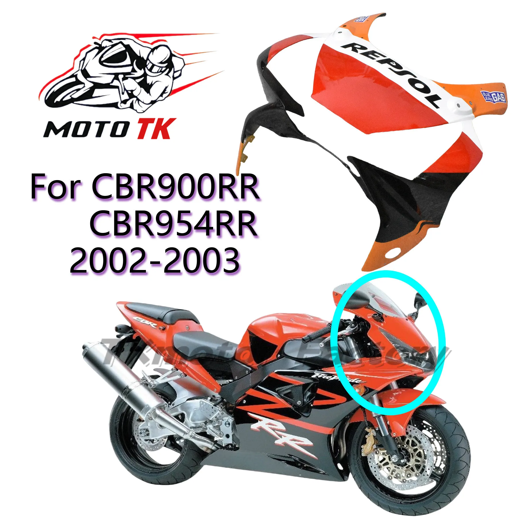 Full Body Kits CBR900 954 2002 - 2003 REPSOL Fairings CBR 954 RR 2002 ...