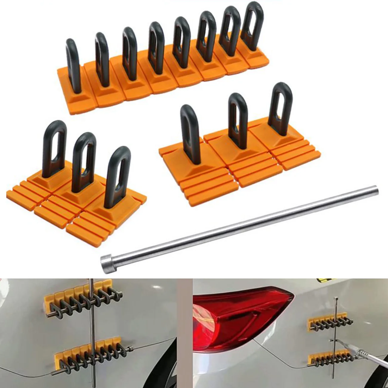 Car Paintless Dent Repair Puller Tools Handle Lifter Glue Tabs Powerful ...
