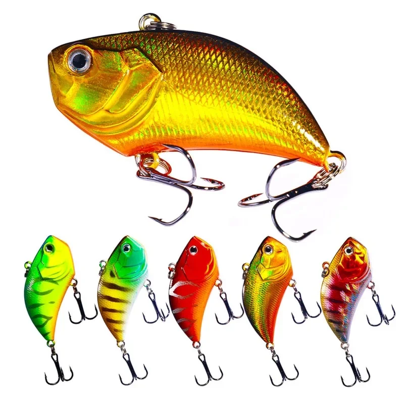 New-Fishing-Bait-Vib-Sinking-Artificial-Plastic-Vib-Hard-Bait-With-Ring ...