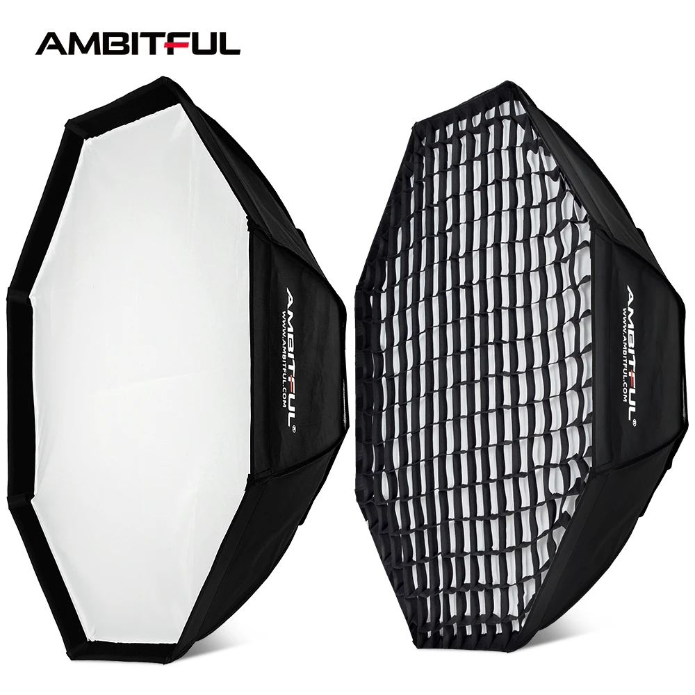 AMBITFUL-120cm-140cm-Rectangular-Octagonal-Honeycomb-Grid-Softbox ...