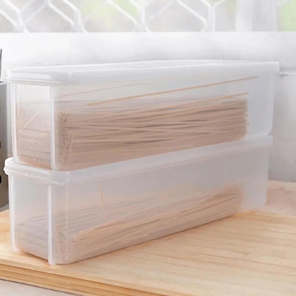Noodles-Container-Kitchen-Food-Storage-Large-Capacity-Rectangular-Pasta ...