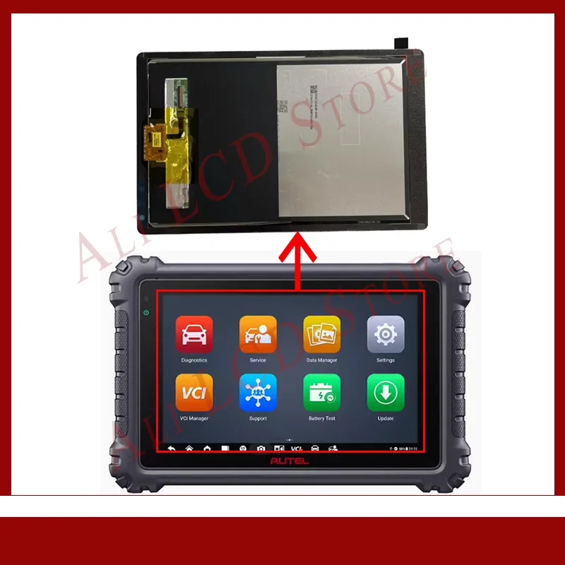 Free shippingNew Original 8 inch LCD For 2021 Autel Maxisys MK906PRO ...