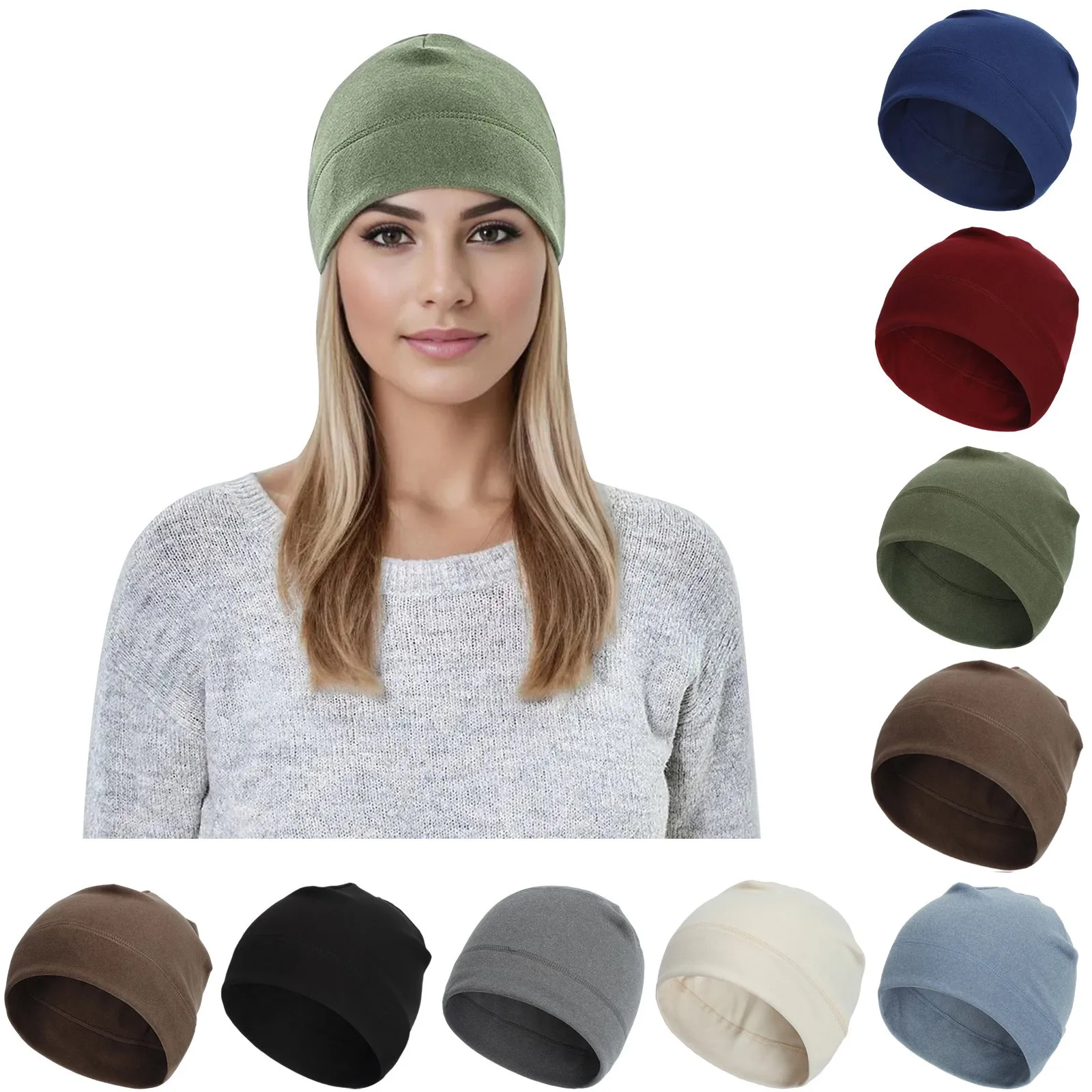 European-And-American-Autumn-Winter-New-Women-s-Pullover-Cap-Outdoor ...