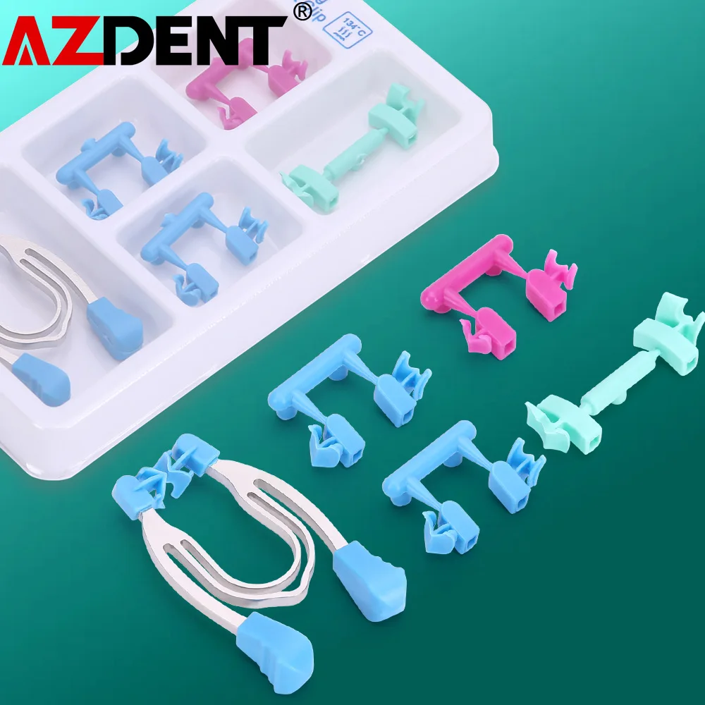 Azdent-Dental-Matrix-Sectional-Contoured-Metal-Spring-Clip-Rings-Clamps ...
