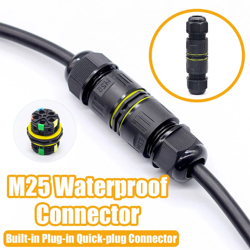 IP68-M25-Waterproof-Connector-2-5-Pin-Screw-wiring-Terminal-Adapter-For ...