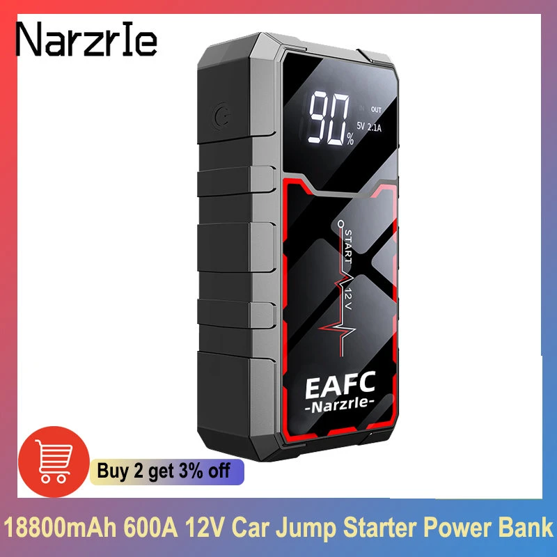 Leistungsstarke Tragbare Auto Starthilfe Booster für Auto Batterie ...