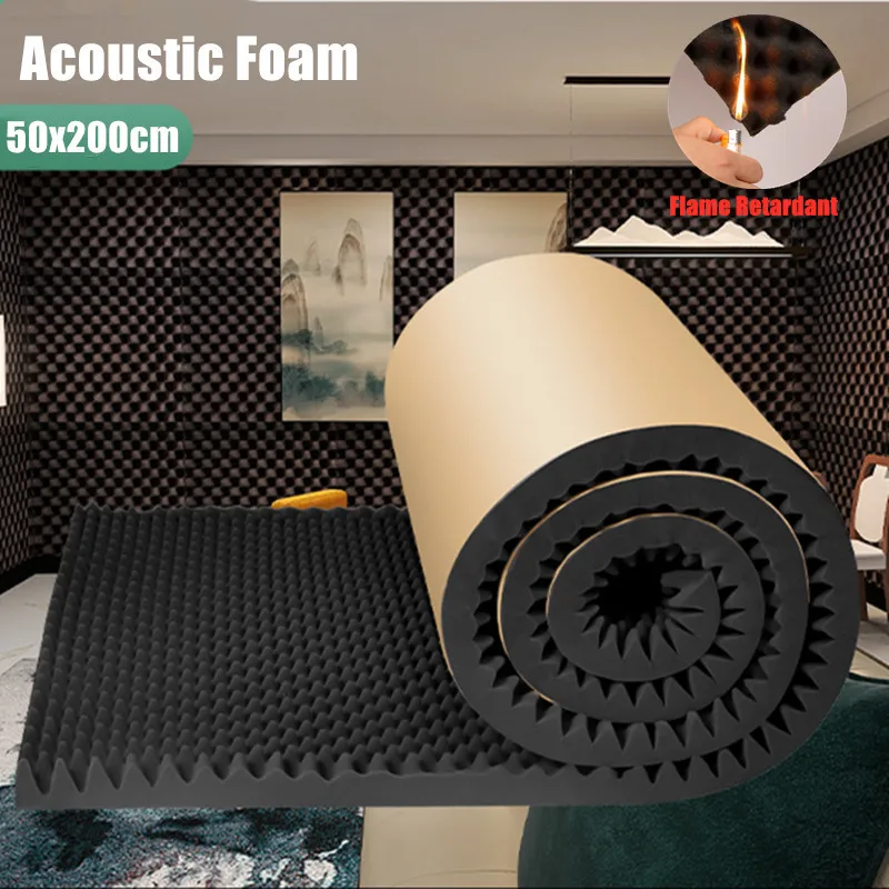 50x200cm-A-Roll-Acoustic-Foam-Self-adhesive-Sound-Insulation-Panels ...