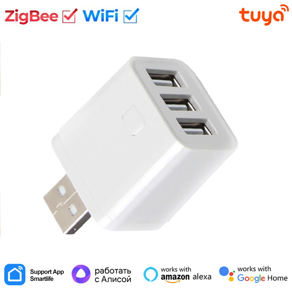 Smart for Zigbee WiFi Mini 1 2 3 USB Adaptor Switch 5V – Gadget Force