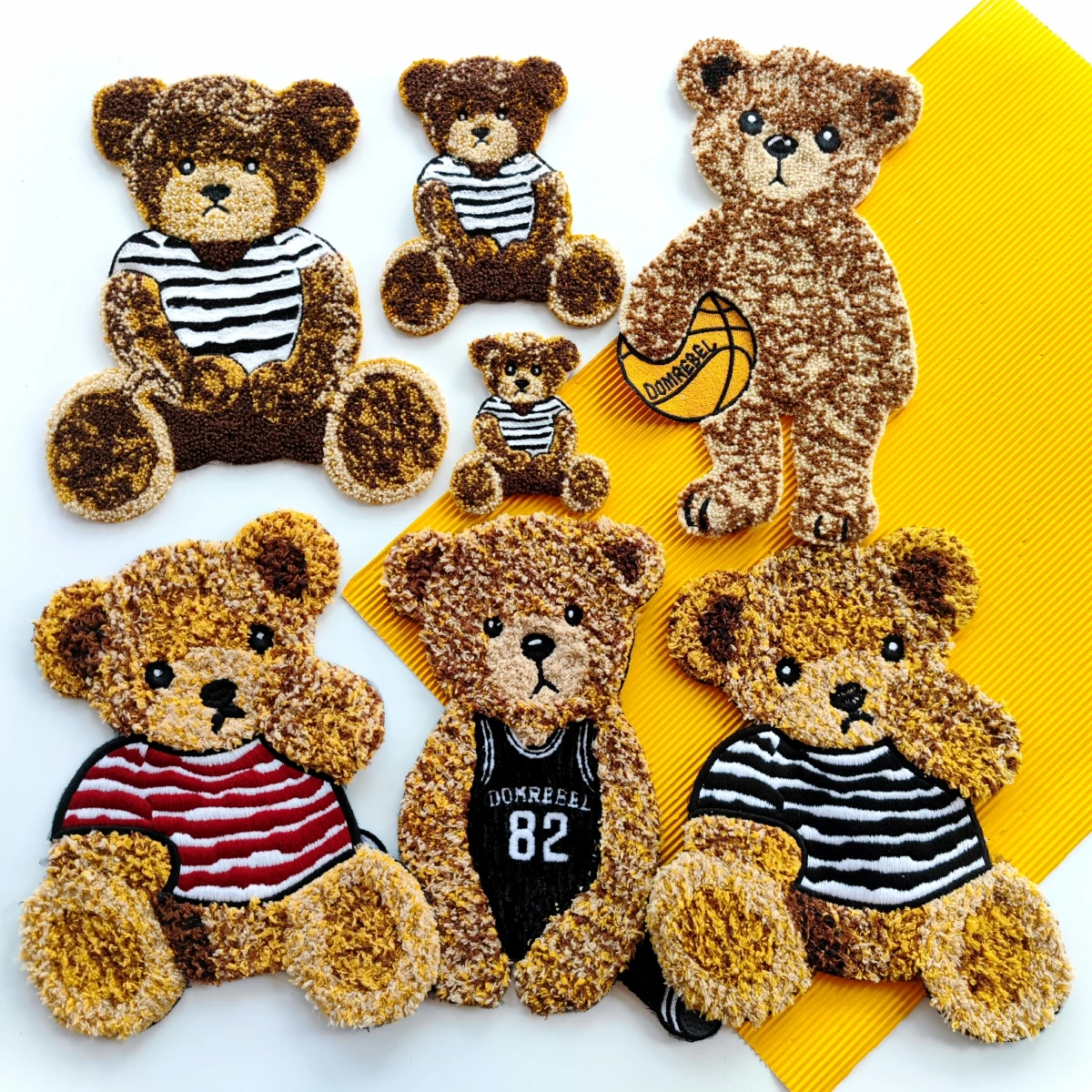 embroidery chenille bear patch,sew on animal cartoon patches,bears ...