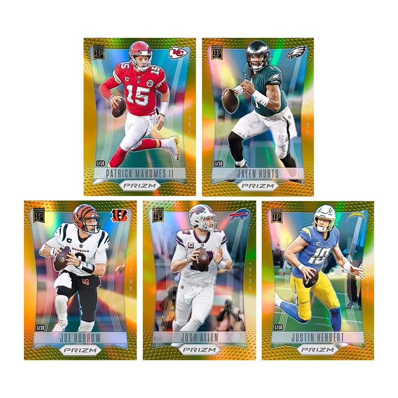 Homemade Diy Panini NFL Rugby Star Patrick Mahomes Jelen Hurts Joe ...