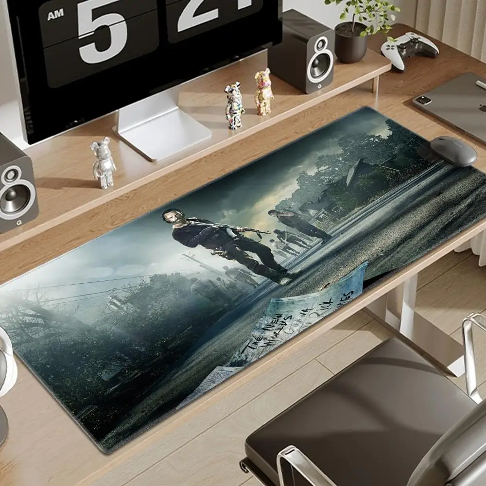 The Walking Dead Mouse Pad Cartoon Lockedge Large Gaming Pad Computer ...