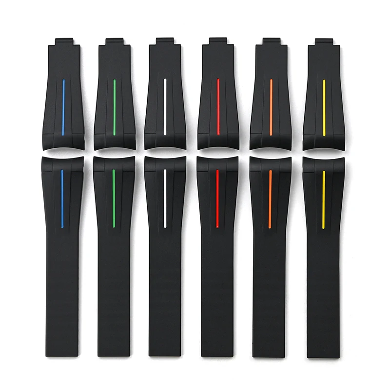 20mm Liquid silicone gel for Rolex OMEGA SWATCH watch strap soft ...