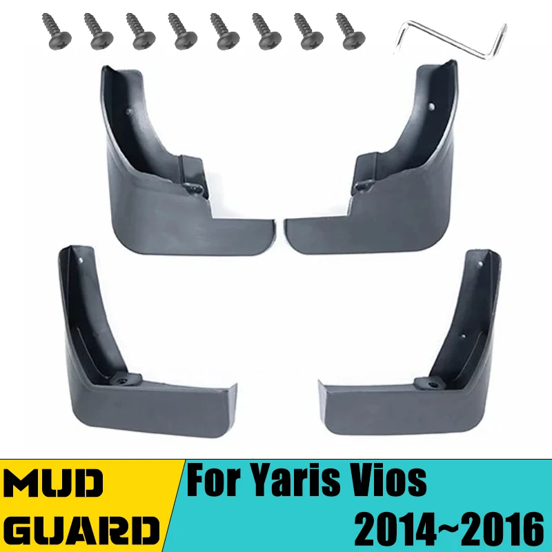 4pcs-Car-Mudguards-For-Toyota-Yaris-Vios-Hatchback-XP150-2014-2015-2016 ...
