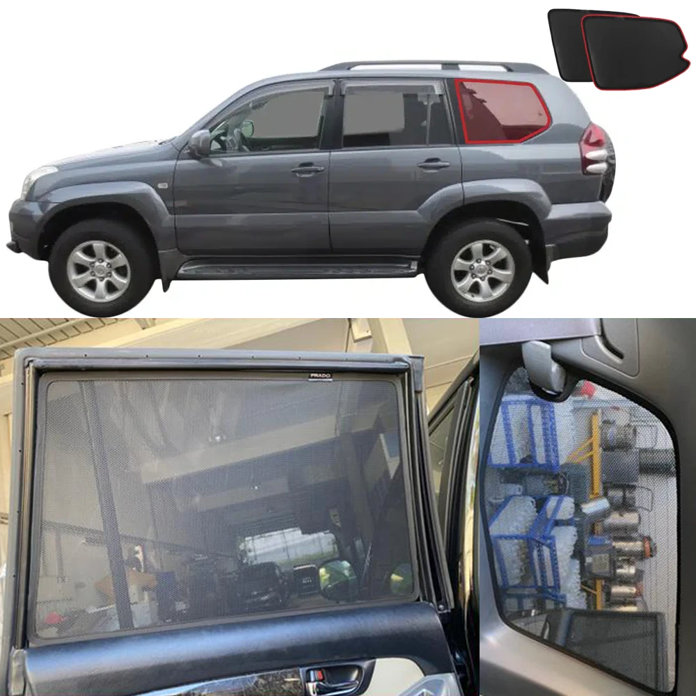For Toyota LAND CRUISER PRADO J120 2002-2009 Magnetic Car Sunshade ...