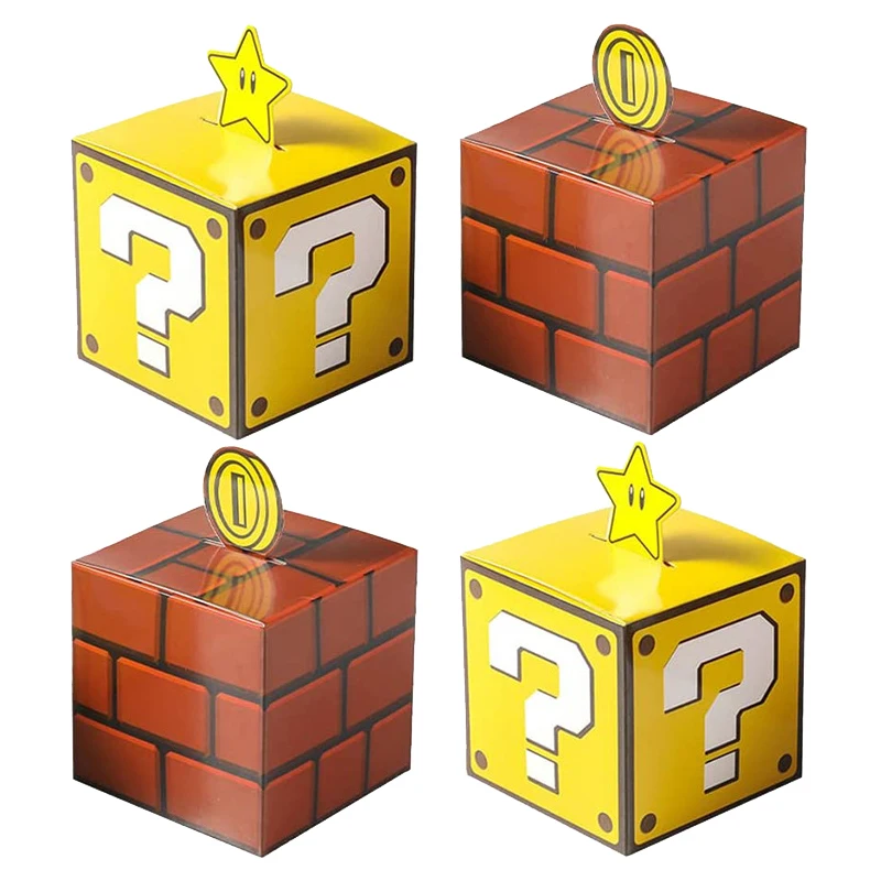 4pcs-Question-Blocks-Candy-Gift-Box-Video-Game-Theme-Birthday-Treat-Box ...