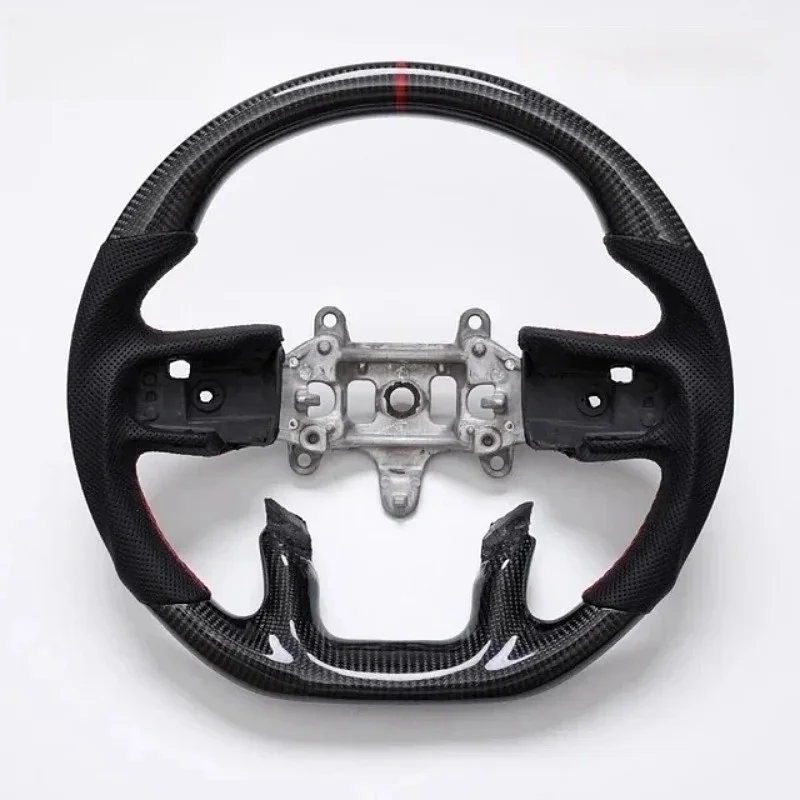 Real-Carbon-Fiber-Steering-Wheel-For-Dodge-RAM-2019-Perforated-Leather ...