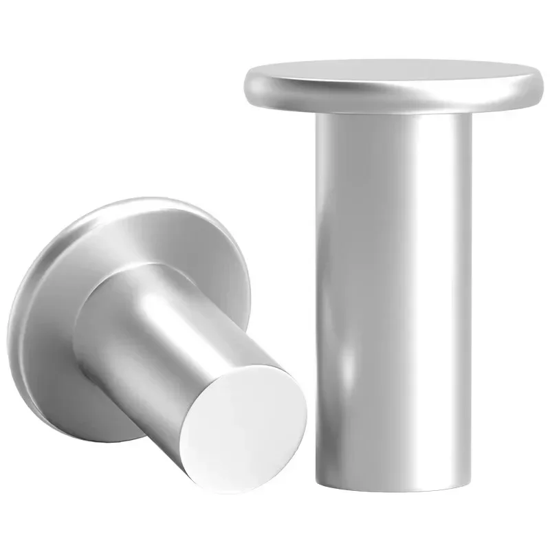 GB109 Aluminium Flat Head Solid Rivet Punch Self-plugging Fixed Rivets ...