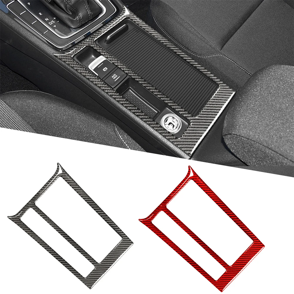 For Volkswagen Vw Golf 7 Mk7 Gti Carbon Fibre Interior Cup Holder Panel ...