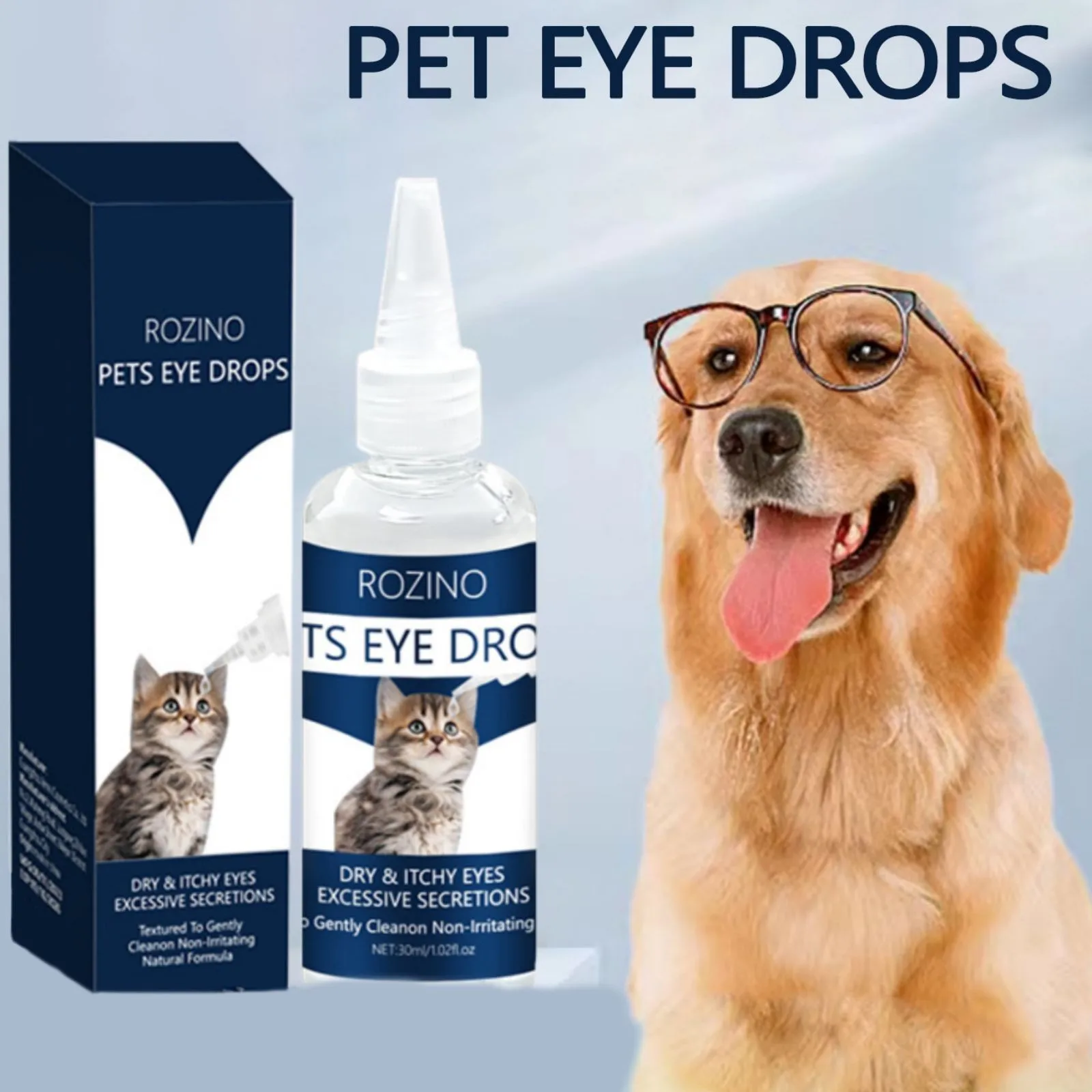 Colírio Seguro e Suave para Pets - 30ml para Cães e Gatos com Artrite ...
